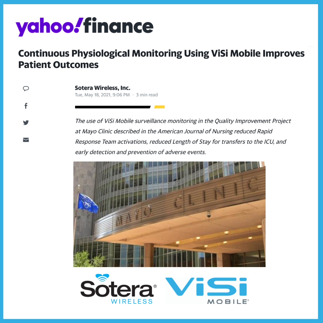 Continuous Physiological Monitoring Using ViSi Mobile