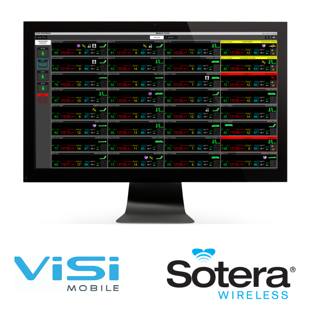 ViSi Mobile Shows Patient Vitals on a Remote Viewer Display